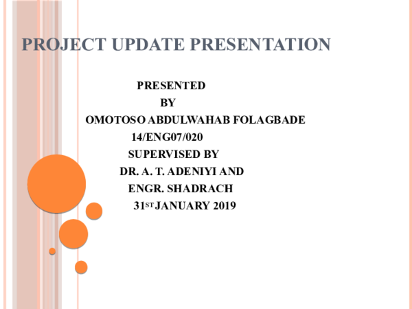 (PPT) Predictive modelling of a reservoir using mbal