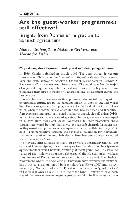 (PDF) [2020] Are the guest-worker programmes still effective? Insights ...