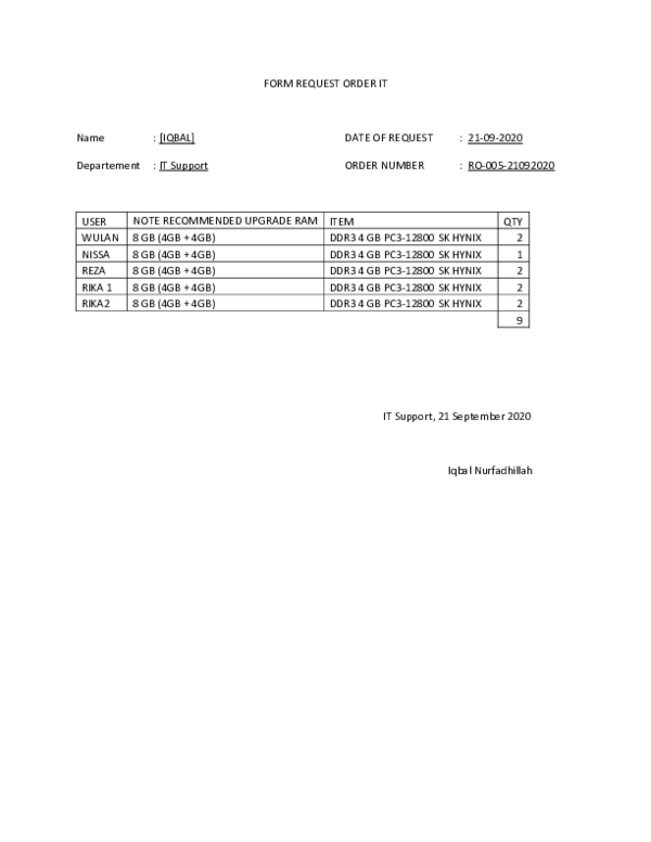 (PDF) FORM Request RO