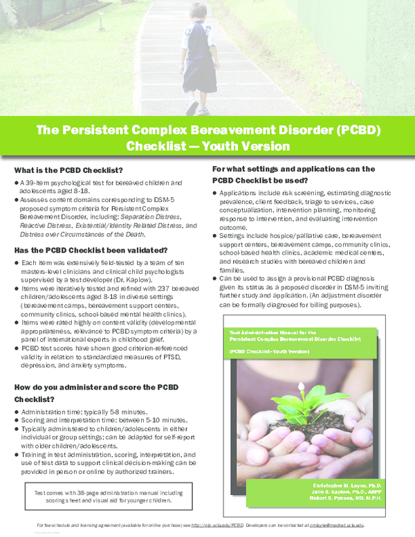 (PDF) What is the PCBD Checklist