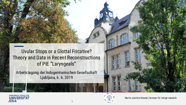 (PDF) Uvular stops or a glottal fricative? Theory and data in recent ...