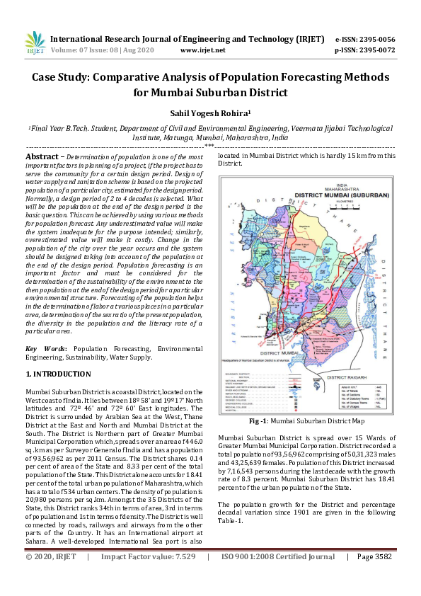 (PDF) Case Study: Comparative Analysis of Population Forecasting ...