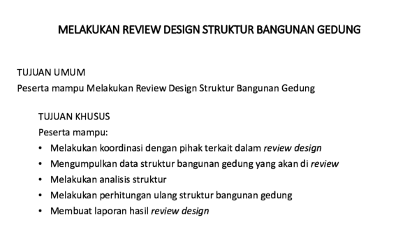(PDF) MELAKUKAN REVIEW DESIGN STRUKTUR BANGUNAN GEDUNG