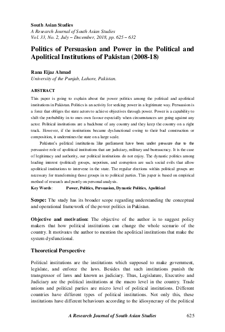 (PDF) Politics of Persuasion and Power in the Political and Apolitical ...