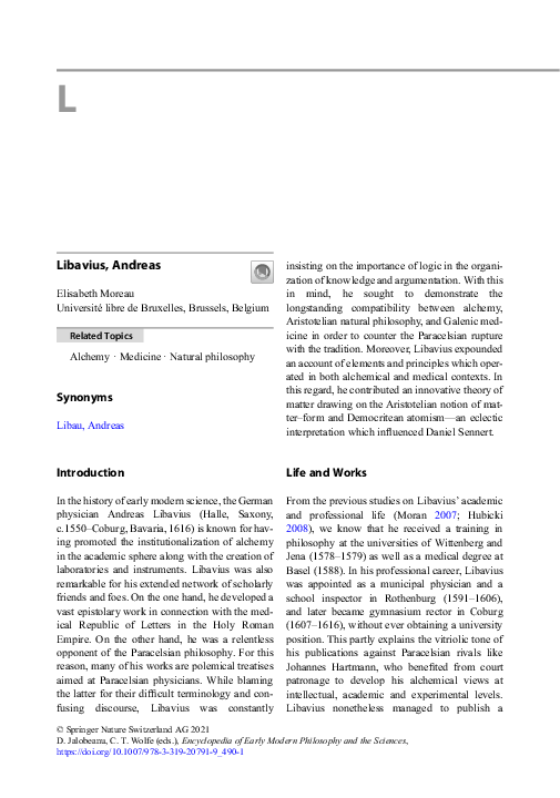 (PDF) Libavius, Andreas