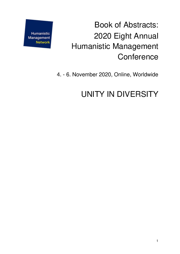 (PDF) Book of Abstracts: Eight Annual Humanistic Management Conference ...