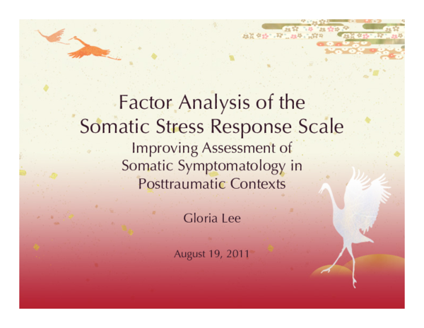 (PDF) Factor Analysis of the Somatic Stress Response Scale