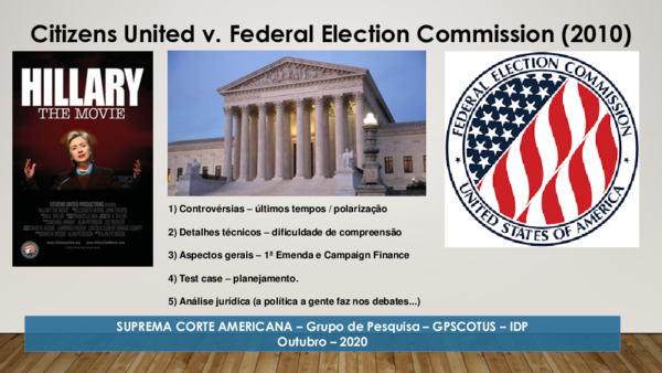 (PDF) Citizens United v. Federal Election Commission (2010) SUPREMA ...
