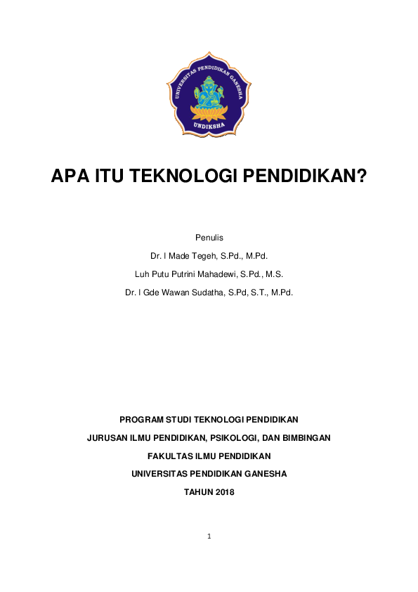 (PDF) BUKU APA ITU TEKNOLOGI PENDIDIKAN