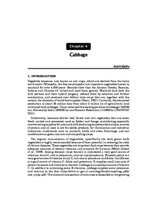 (PDF) Cabbage