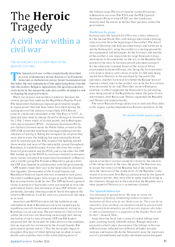 (PDF) The Heroic Tragedy: A Civil War Within a Civil War