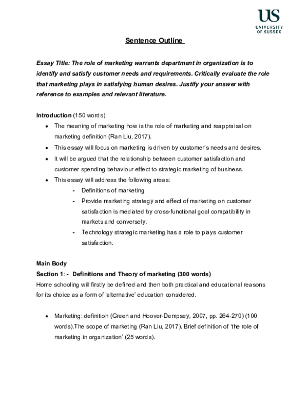 (DOC) Sentence Outline