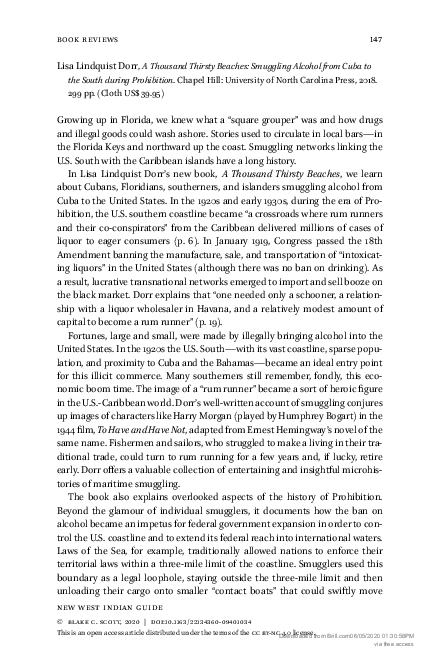 (PDF) Review of Lisa Lindquist Dorr's A Thousand Thirsty Beaches ...