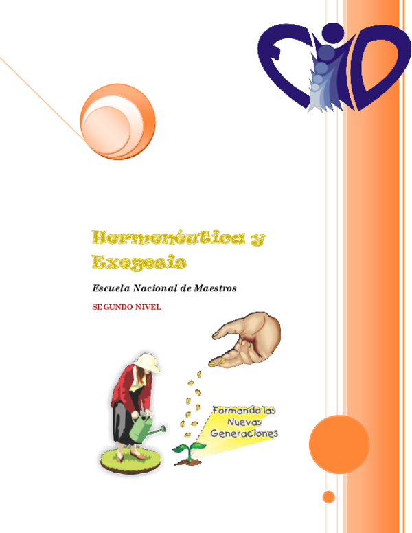 (PDF) Hermenéutica y Exegesis Escuela Nacional de Maestros SEGUNDO NIVEL