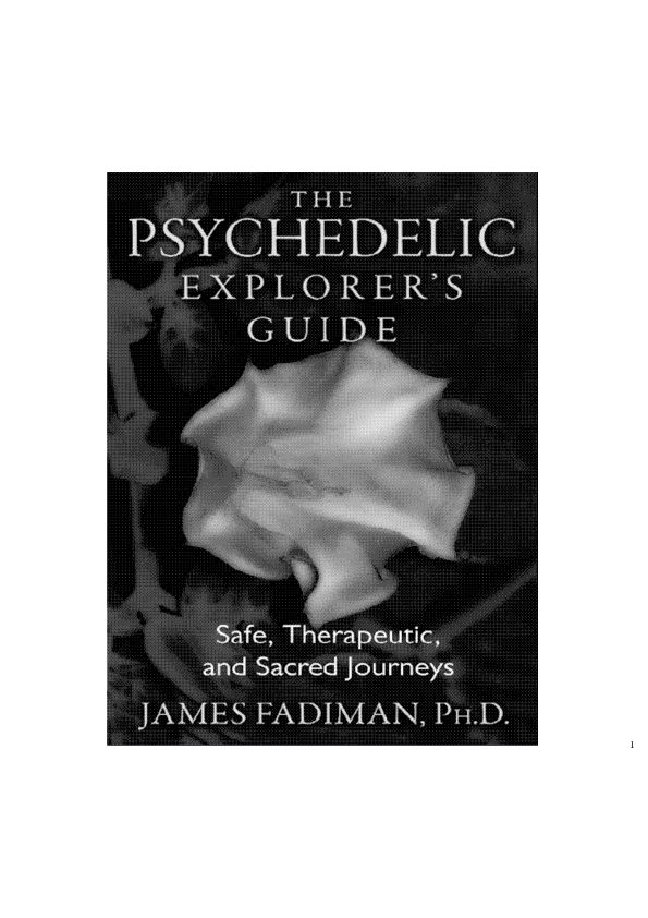 (PDF) The Psychedelic Explorer's Guide