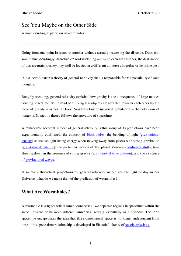 (PDF) See You Maybe on the Other Side