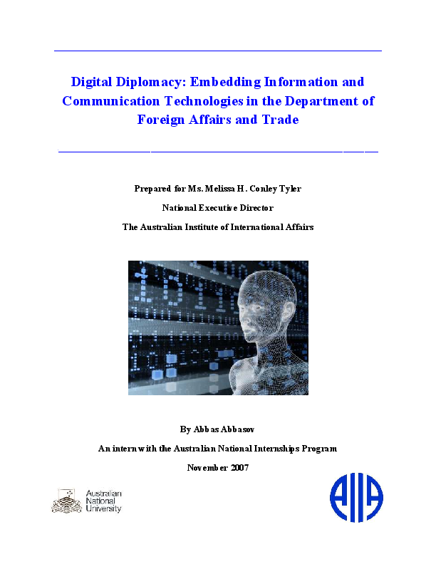 (PDF) Digital Diplomacy: Embedding Information and Communication ...
