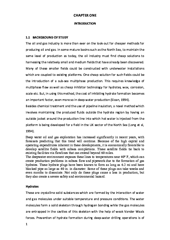 (DOC) CHAPTER ONE INTRODUCTION