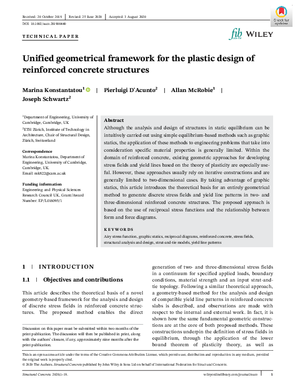 (PDF) Unified geometrical framework for the plastic design of ...