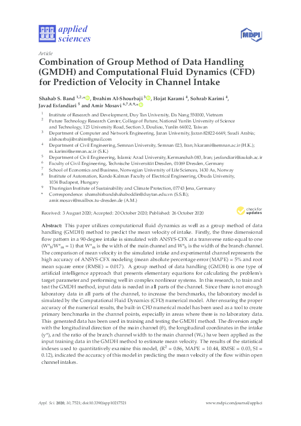 Pdf Combination Of Group Method Of Data Handling Gmdh And