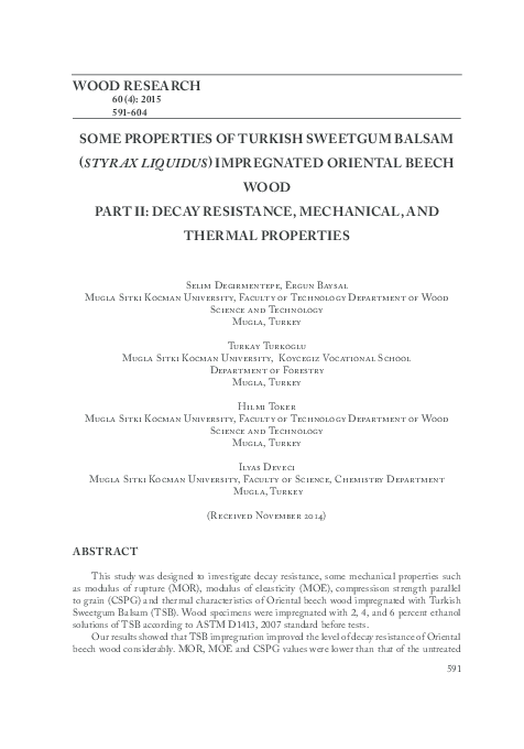 (PDF) SOME PROPERTIES OF TURKISH SWEETGUM BALSAM (STYRAX LIQUIDUS ...