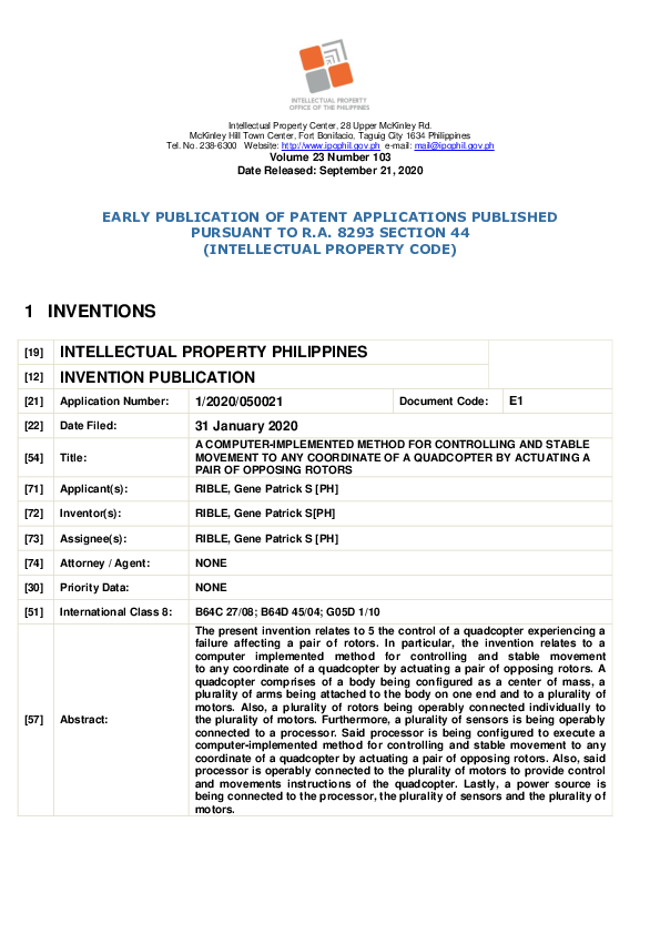 (PDF) A Computer-Implemented Method for Controlling and Stable Movement ...