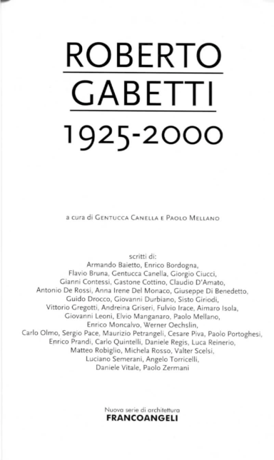 (PDF) Roberto Gabetti, dal laboratorio della didattica