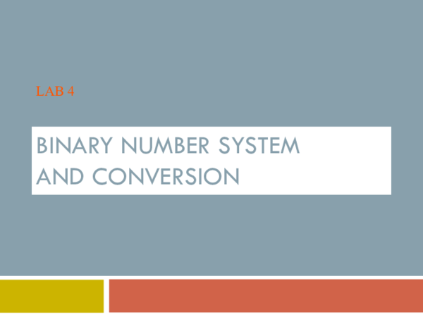 (PDF) BINARY NUMBER SYSTEM AND CONVERSION LAB 4