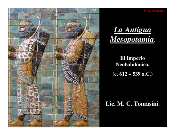 (PDF) La Antigua Mesopotamia. El arte del Imperio Neobabilónico.