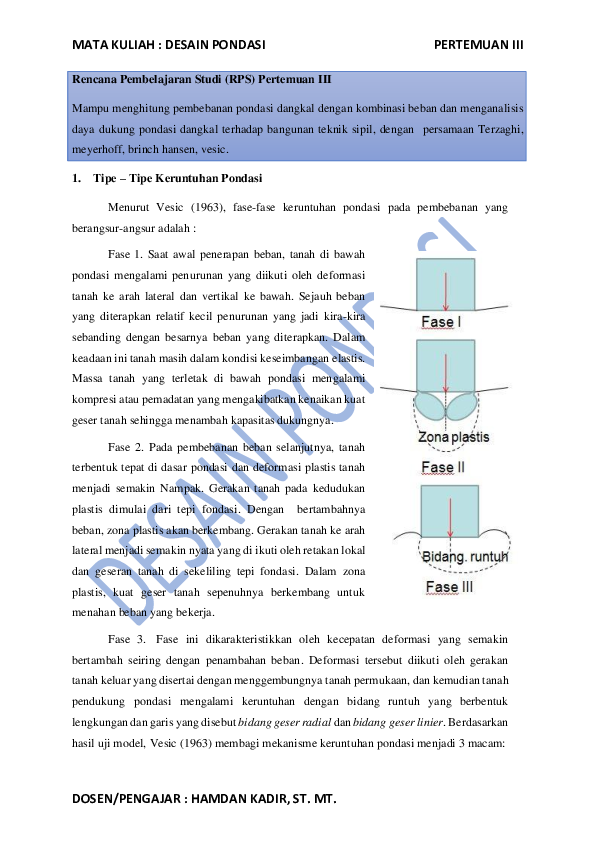 (PDF) Desain Pondasi Pertemuan III
