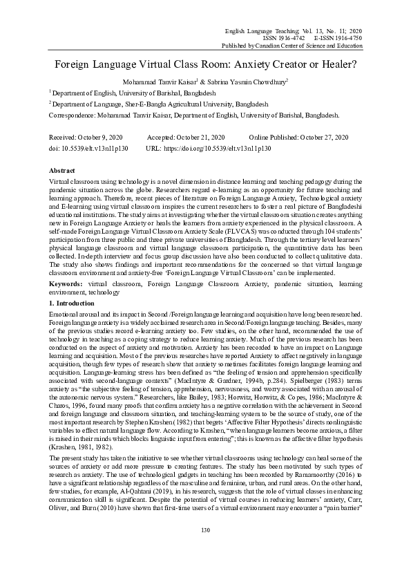 (PDF) English Language Teaching (PDF) English Language Teaching