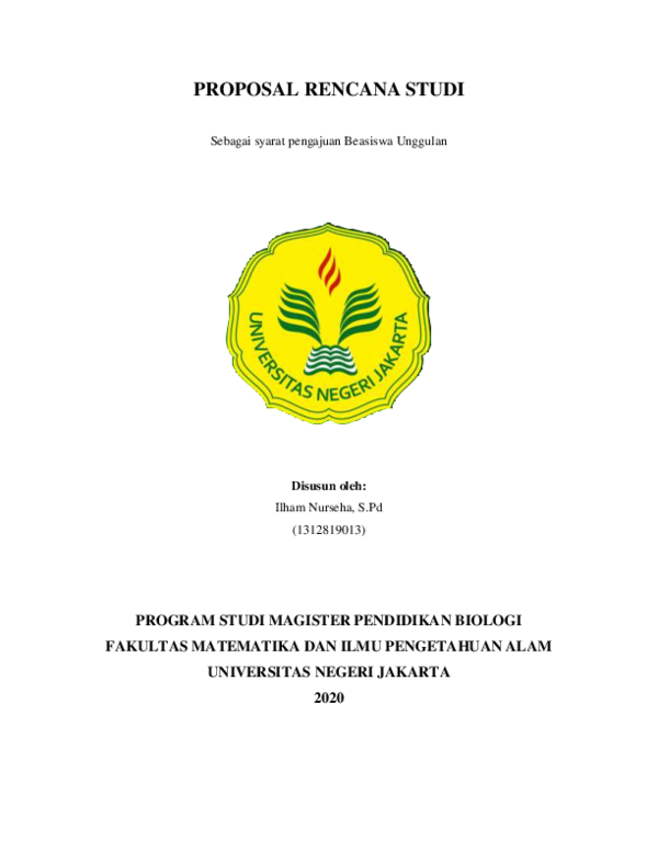 (PDF) PROPOSAL RENCANA STUDI