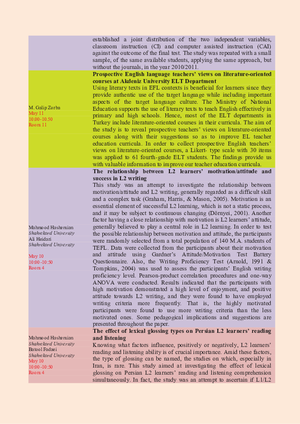(PDF) The Effect of Lexical Glossing Types on Persian L2 Learners ... (PDF) The Effect of Lexical Glossing Types on Persian L2 Learners ...