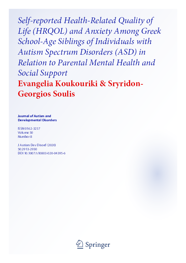(PDF) Self-reported Health-Related Quality of Life (HRQOL) and Anxiety ...