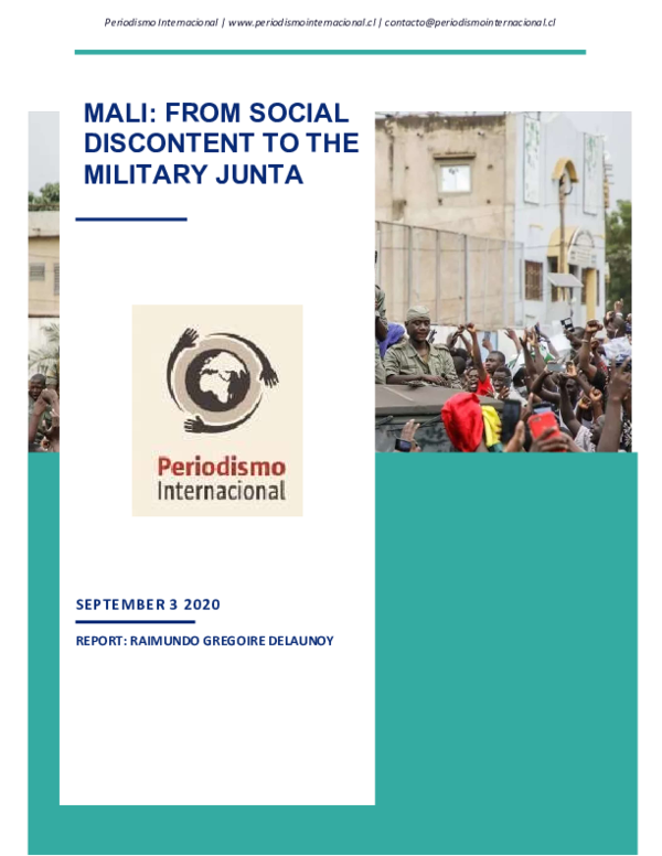 (PDF) MALI: FROM SOCIAL DISCONTENT TO THE MILITARY JUNTA