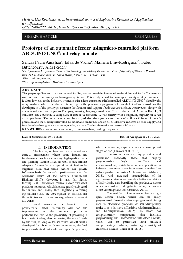 (PDF) Prototype of an automatic feeder usingmicro-controlled platform ...