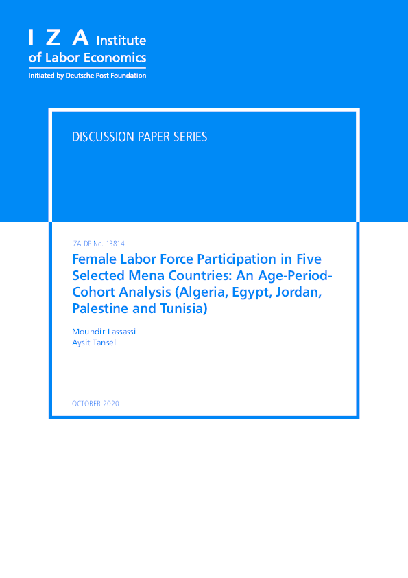 (PDF) Female Labor Force Participation in Five Selected Mena Countries: An Age-Period- Cohort ...