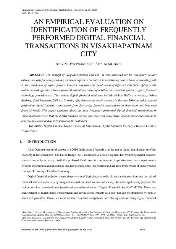 (PDF) AN EMPIRICAL EVALUATION ON IDENTIFICATION OF FREQUENTLY PERFORMED ...