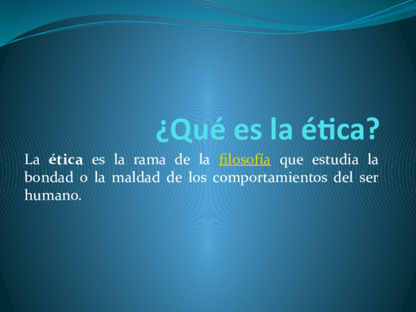 (PPT) Que es la etica