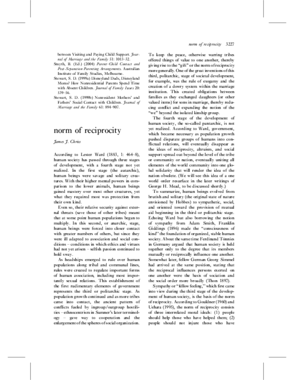 (PDF) Norm of Reciprocity