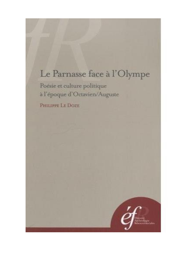 (PDF) Le Parnasse face à l’Olympe. Poésie et culture politique à l ...