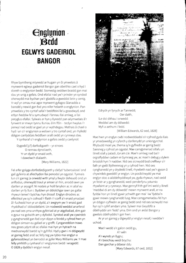 (PDF) Englynion Bedd Eglwys Gadeiriol Bangor | Guto Rhys - Academia.edu