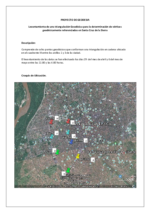 (DOC) PROYECTO DE GEODESIA