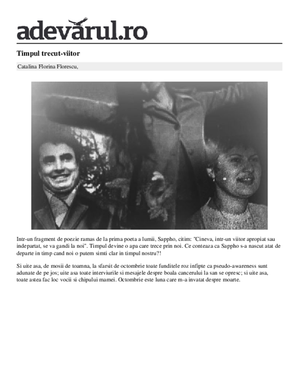 (PDF) Timpul trecut-viitor