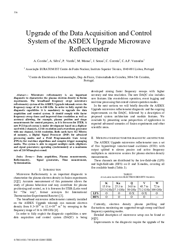Pdf Upgrade Of The Data Acquisition And Control System Of The Asdex