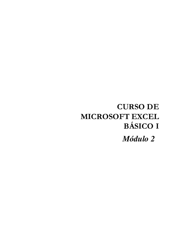 (PDF) Excel Basico I Modulo 2