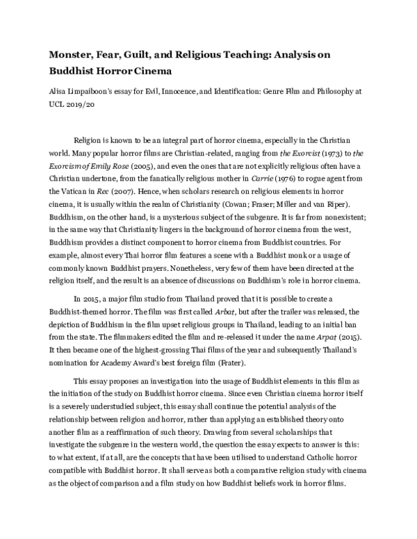 (DOC) Monster, Fear, Guilt, and Religious Teaching: an Analysis on ...