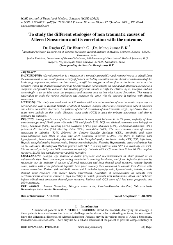 (PDF) To study the different etiologies of non traumatic causes of ...