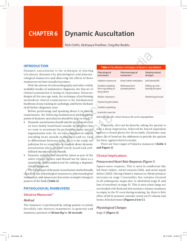 (PDF) Chapter 6. Dynamic Auscultation