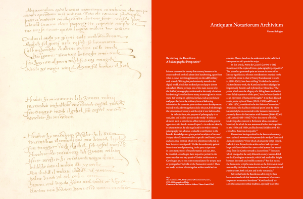 (PDF) Revisiting the Kantilena: A Palaeographic Perspective